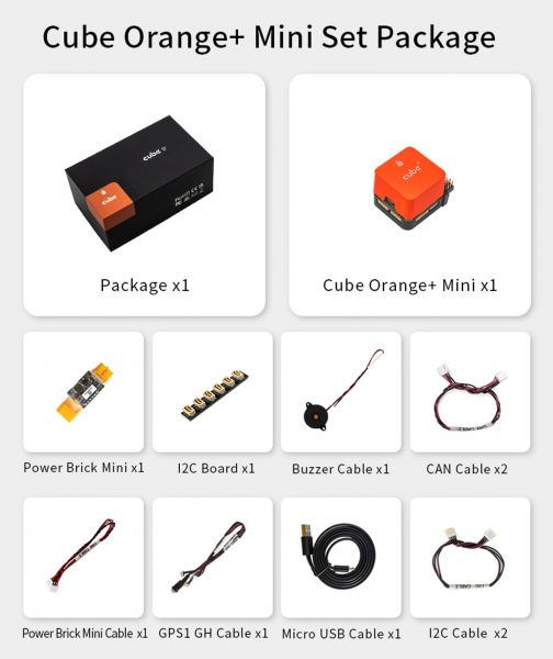 The Cube Orange + (IMU V8) Mini Carrier Board Set | Flight Controller ...
